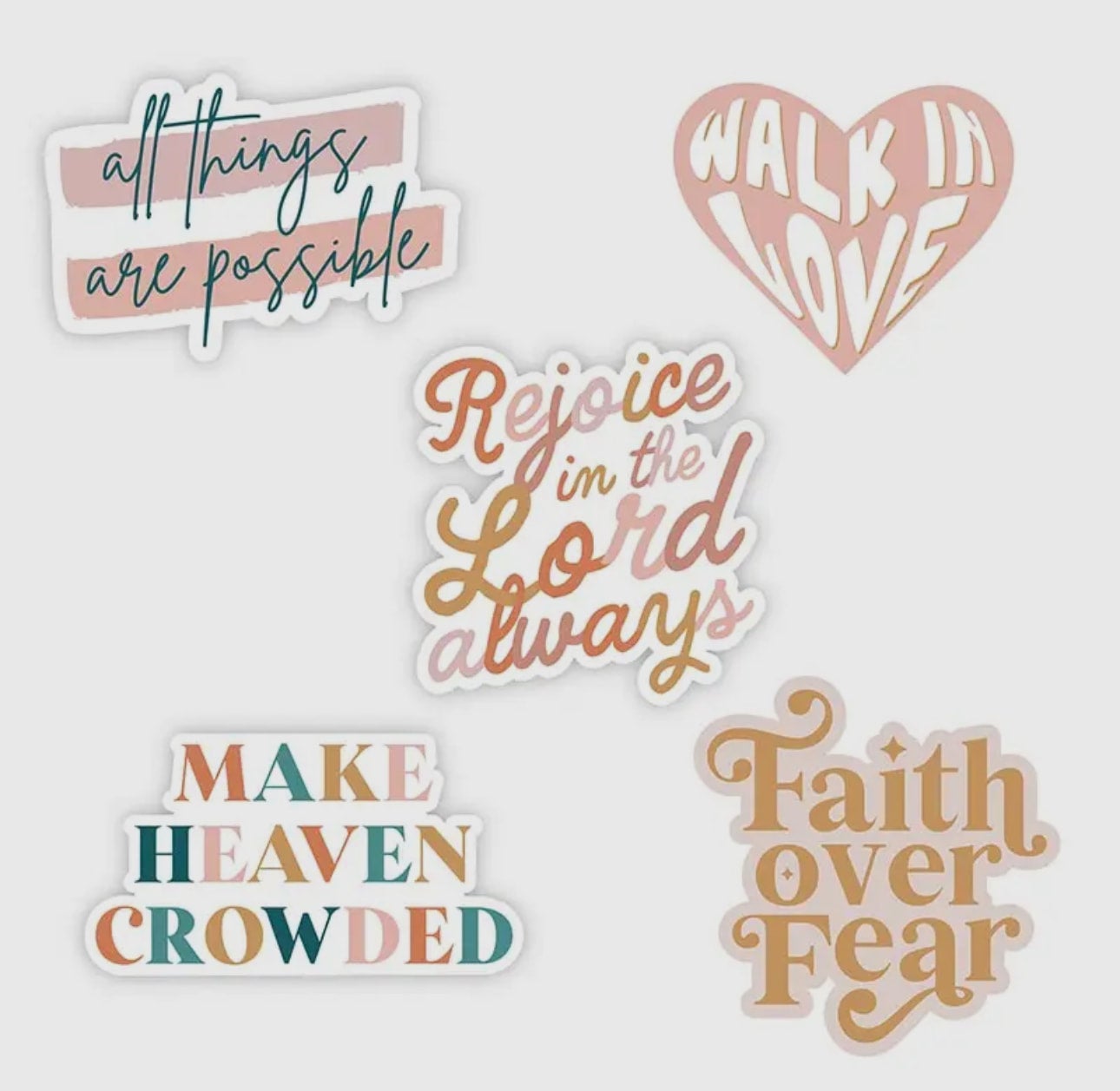 Pack of 5 Retro Vinyl stickers | Love & a Dog