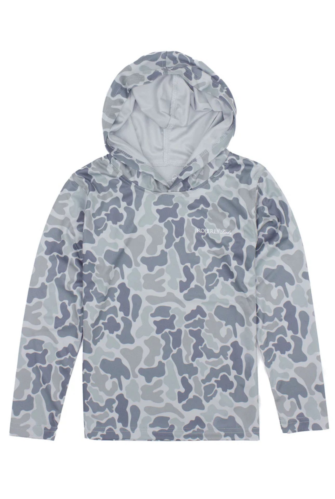 Propery Tied Polar Camo Sportsman Performance Hoodie | Love & a Dog Propery Tied Polar Camo Sportsman Performance Hoodie | Love & a Dog